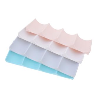 NUOBESTY 4 St&uuml;ck Stapelbare Kunststoff Flaschenregale Platzsparender Dosen und Weinflaschenhalter in Wei&szlig; Grau Hellblau und Rosa K&uuml;hlschrank Organizer f&uuml;r K&uuml;ch