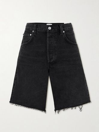 Citizens Of Humanity Short En Jean Effilé Ayla - Noir