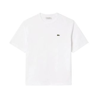 Lacoste T-Shirt aus weicher Baumwolle in Relaxed Fit - - Tops - Damen - Wei&szlig; - S