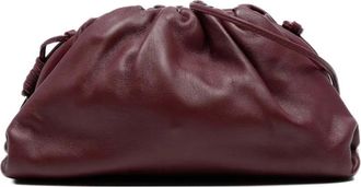 Bottega Veneta 2012-2025 The Mini Pouch Umhängetasche aus Lammleder - Rot