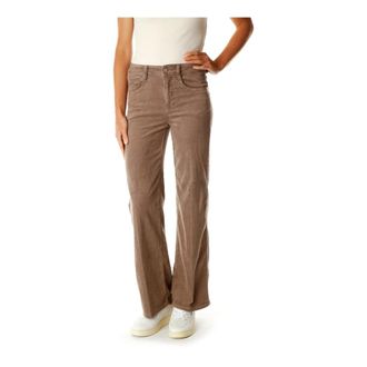 Gang Cord Wide Leg Hose - - Trousers - Damen - Braun - W29