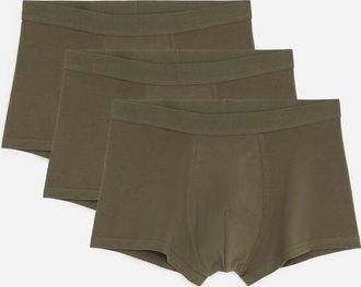 Arket Boxer Aus Jersey 3er-Set -Gr&uuml;n