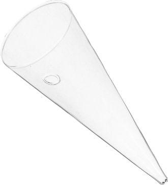 Happyyami Wandvase Glas Transparent Kegelförmig Dekorationsvase Zum Aufhängen Wohnzimmer Küche