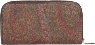 Etro Femme, Accessoires, Brun, Taille: ONE Size Zip Wallet
