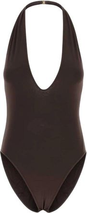 Zimmermann Femme, Maillots de bain, Brun, Taille: 42 FR Luna Halter Bodysuit