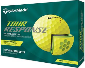 TaylorMade Unisex Tour Response Golfball, Gelb, Einheitsgröße
