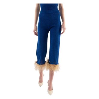 Dixie P223T060 Pantaloni Cropped - - Trousers - Damen - Blau - L