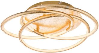 Globo Lighting Plafonnier - Barna - or - aluminium - &oslash; 50cm - led - - Globo