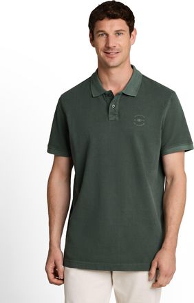 Tom Tailor Poloshirt TOM TAILOR, Herren, Gr. XXL, gr&uuml;n (schwarzest olive), Piqu&eacute;, Obermaterial: 100% Baumwolle, bedruckt, unifarben, normal h&uuml;ftbedeckend, Rundha