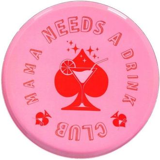 Gift Company Love Trays, Dekotablett, M, Motiv: Mama Needs a Drink, rosa