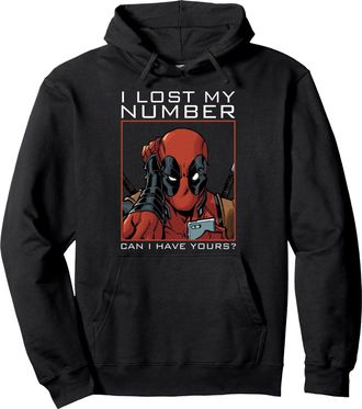 MARVEL Deadpool I Lost My Number Can I Have Yours Pullover Hoodie