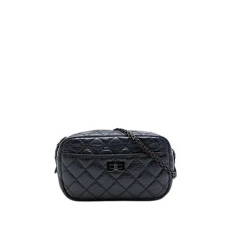 Chanel Sac bandouli&egrave;re matelass&eacute; en cuir dagneau Pre-owned - Femme - Pre-owned - Noir - Taille: ONE Size