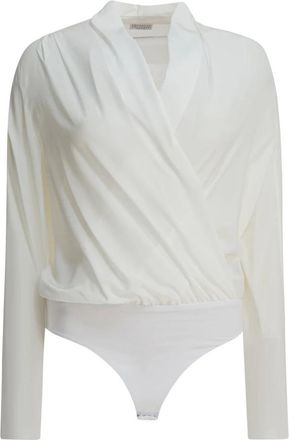 Brunello Cucinelli Femme, Tops, Blanc, Taille: 42 FR Silk Shirt