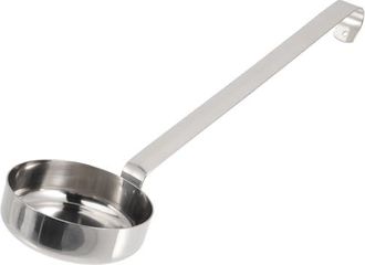 Valiclud Healeved Cuill&egrave;re pour sauce &agrave; pizza - Cuill&egrave;re de contr&ocirc;le des portions - En acier inoxydable - Cuill&egrave;re doseuse pour aliments - Cuill&egrave;re &agrave; r&ocirc;tir - C