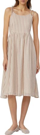 QS by s.Oliver Spaghettiträger-Kleid aus Baumwolle mit Schleife am Rücken