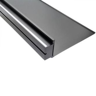 Generic &Eacute;tag&egrave;re murale flottante avec lumi&egrave;res LED, &eacute;tag&egrave;res minimalistes en m&eacute;tal pour salle de bain, bar, plan de travail, design en alliage daluminium