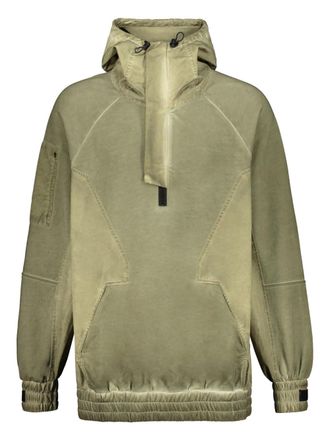 ISO.POETISM hoodie à empiècements - Vert