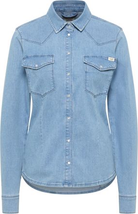 Mustang Jeans Mustang Damen Style Cody Denim Bluse, Mittelblau 400, 42 Mehr