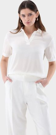 van Laack Poloshirt aus Seidensatin