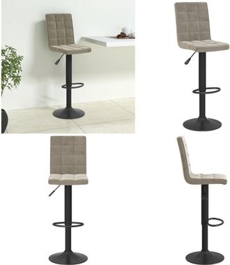 vidaXL Barhocker Hellgrau Samt - Vidaxl