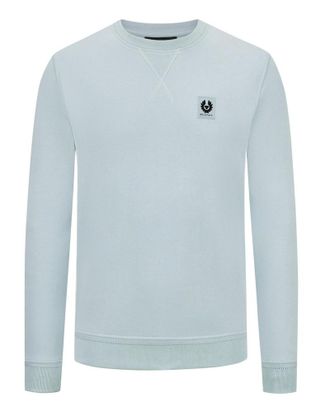 Belstaff Sweatshirt aus softer Baumwolle mit Logo-Aufn&auml;her in