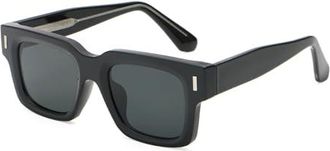 Generic Lunettes De Soleil Carr&eacute;es &Agrave; Petite Monture UV400 For Hommes Et Femmes, Id&eacute;ales For Les Vacances Et Le Sport.(Black)