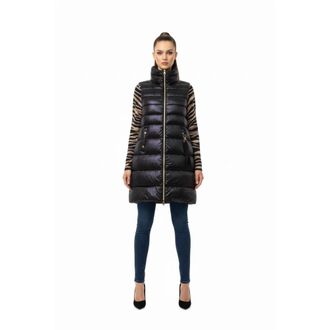 Caf&egrave;noir Femme, Vestes, Noir, Taille: 38 FR Gilet &Eacute;vas&eacute; en Tissu Iridescent