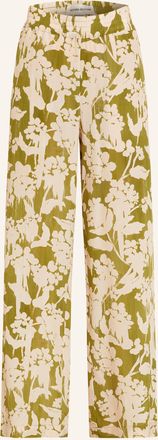 Victoria Beckham Marlenehose Aus Seide gruen