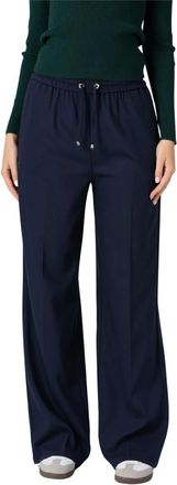 Kocca Femme, Pantalons, Bleu, Taille: 38 FR Pantalon D&eacute;contract&eacute; &agrave; Cordon de Serrage