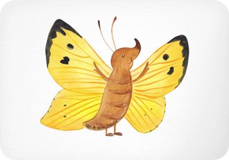 Mr. & Mrs. Panda Magnet Schmetterling Zitronenfalter - Geschenk, zettelhalter, haftmagnet, whiteboardmagnet, tafelmagnet, K&uuml;hlschrankmagnet, Schmetterlinge, Lustige Sp