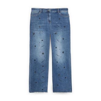 Fiorella Rubino Damen, Jeans, Blau, 4XLGr&ouml;&szlig;e