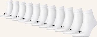 Puma Socken Quarter 11-Pack weiss