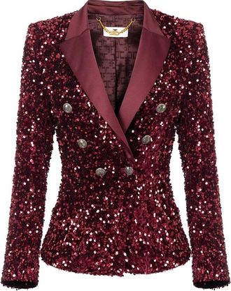 Elisabetta Franchi Femme, Vestes, Brun, Taille: 40 FR Giaccia