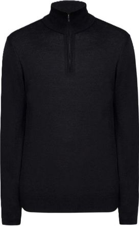 Joop Homme, Pulls, Noir, Taille: XL Pull à Col Roulé Zippé