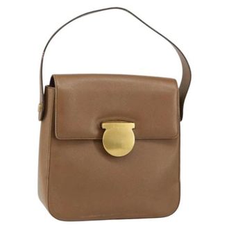 Ferragamo Sac bandouli&egrave;re en cuir Pre-owned - Femme - Pre-owned - Brun - Taille: ONE Size