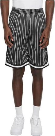 Urban Classics Striped Mesh Shorts Homme Short Noir/Blanc XL 100% Polyester