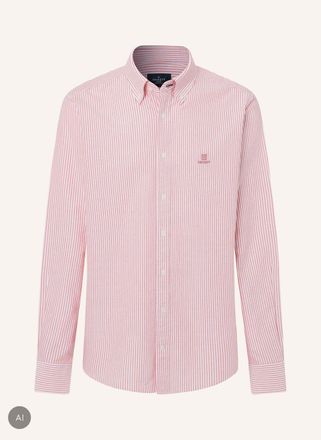 Hackett Freizeithemd Heritage Ess Str Ox rot