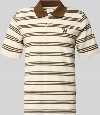 Wood Wood Slim Fit Poloshirt mit Label-Stitching Modell Colton