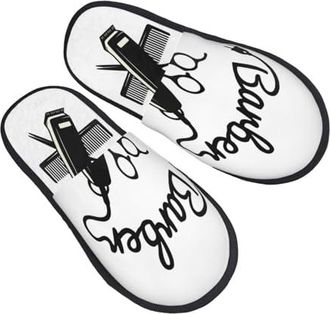 Generic Respirant Pantoufles Je suis coiffeur Chaussures L&eacute;g&egrave;re Chaussons dint&eacute;rieur pour Maison Hiver Femme M