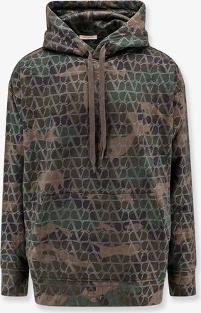 Valentino Jersey sweatshirt with toile iconographe camouflage print - VALENTINO - gender_Man