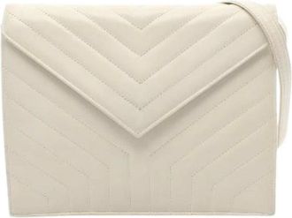 Saint Laurent Sac bandouli&egrave;re en cuir Pre-owned - Femme - Pre-owned - Beige - Taille: ONE Size