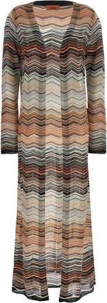 Missoni Femme, Pulls, Multicolore, Taille: 36 FR Long Cardigan