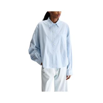 Bellerose Femme, Blouses et Chemises, Bleu, Taille: 34/36 FR Chemise Ginger