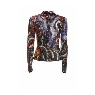 Roberto Cavalli Chemise Coupe Ajust&eacute;e - Femme - Blouses et Chemises - Multicolore - Taille: 38 FR