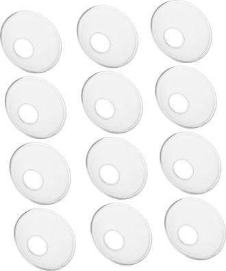 Valiclud 12st&uuml;cke Glas Wachstropfhalter Geriffelt Tropfenf&auml;ngerring F&uuml;r Kerzen Abtropfschutz Kerzenschutz F&uuml;r Zuhause Restaurant Hotel