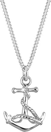 Elli Halskette Damen Anker Anhänger Maritim Sommer Trend in 925 Sterling Silber