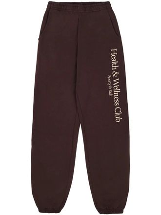 Sporty & Rich pantalon de jogging H&W Crest - Marron