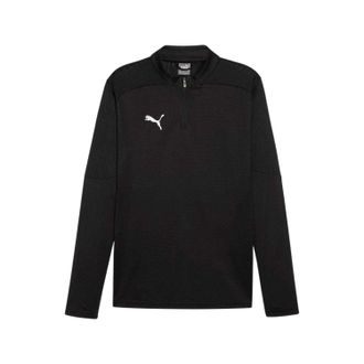 Puma Trainingsjacke f&uuml;r Herren, mit kurzem Rei&szlig;verschluss (Schwarz)