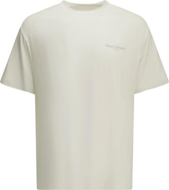 Maison Margiela T-shirt Col Rond Fusion - Homme - Tops - Blanc - Taille: L