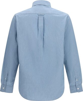 Maison Kitsun&eacute; Profile Fox Shirt - Blue